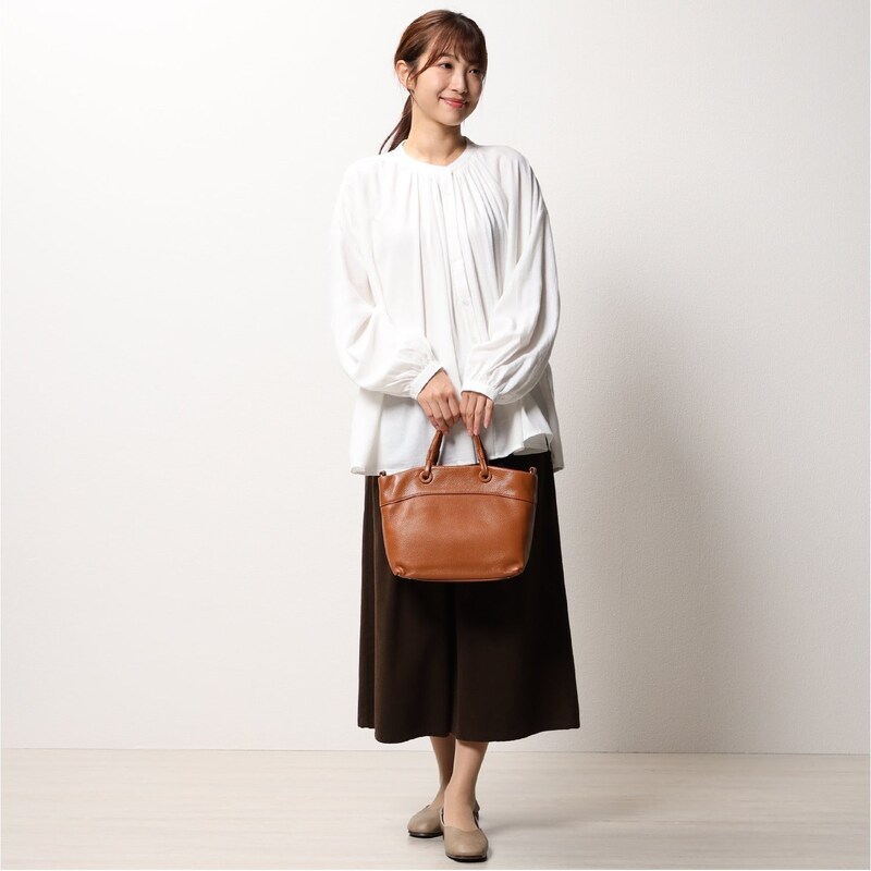 軽くて丈夫な山羊革手提げバッグ(2WAY)(ボックス21/box21)｜通販のベルメゾンネット