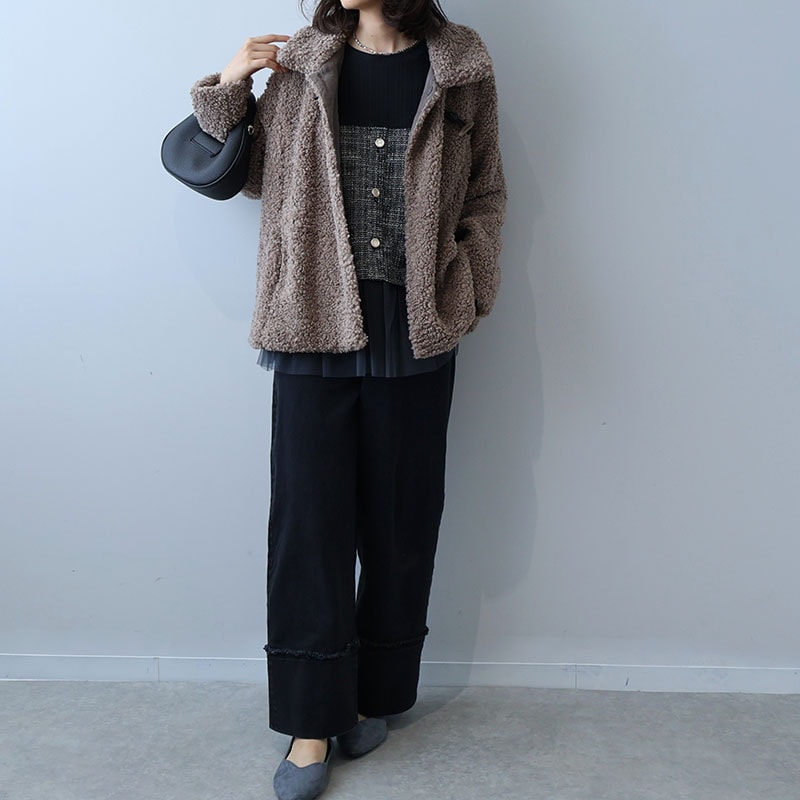 ループボアジャケット 【大きいサイズ】(レスウェル/leswel)｜通販の