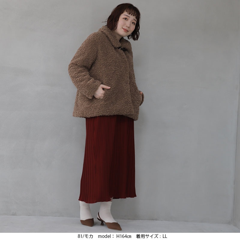 ループボアジャケット 【大きいサイズ】(レスウェル/leswel)｜通販の